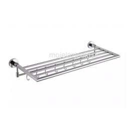 Stella Classic Półka na ręczniki ruchoma z haczykami chrom
